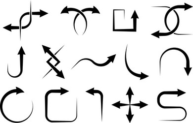 Hand drawn infinity icons set Royalty Free Vector Image