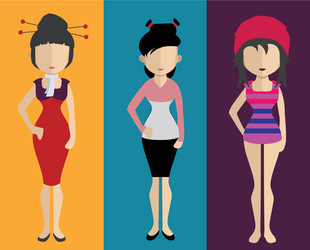 Female Avatar Full Body Vector Images (over 370)
