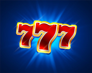 Casino number 7 icon sign Royalty Free Vector Image