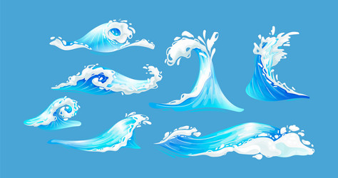 Simple Ocean Wave Vector Images (over 22,000)