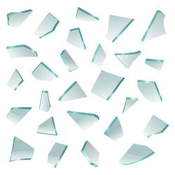 Broken glass Royalty Free Vector Image - VectorStock