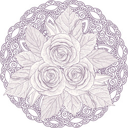 Rose Mandala Vector Images (over 2,000)