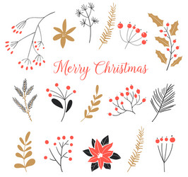 Christmas design elements Royalty Free Vector Image