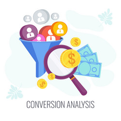 Conversion rate optimization potential customer Vector Image