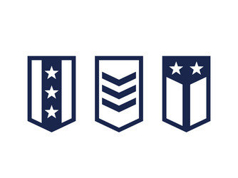 Sergeant major army rank insignia sma sign Vector Image