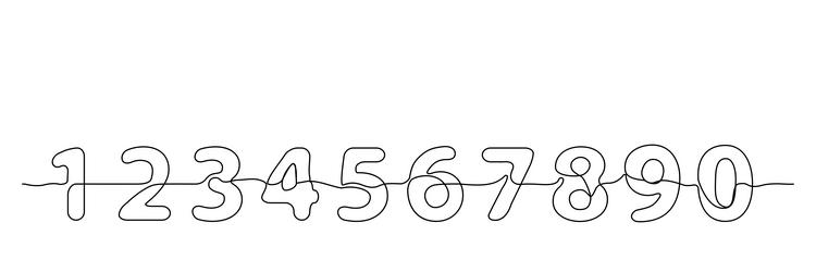 Handdrawn Numbers Vector Images (over 860)