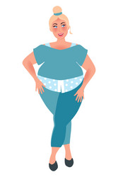 Fashion for women plus size Royalty Free Vector Image