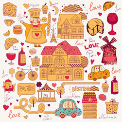 Paris map Royalty Free Vector Image - VectorStock