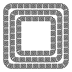 Square ornament meander Royalty Free Vector Image