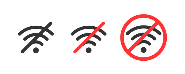 Wifi bad connection problem icon lost network Vector Image