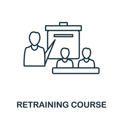 Data visualization icon simple element from Vector Image