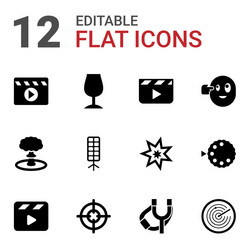 Shot icons Royalty Free Vector Image - VectorStock