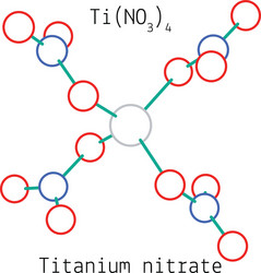 Tin titanium nitride molecule Royalty Free Vector Image