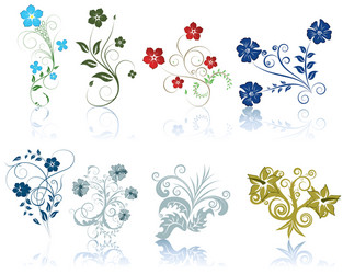 Thorns and flowers Royalty Free Vector Image - VectorStock