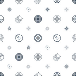 Aim icons pattern seamless white background Vector Image