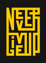 Never Give Up Logo
