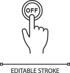 Power button turn on off button start and stop Vector Image