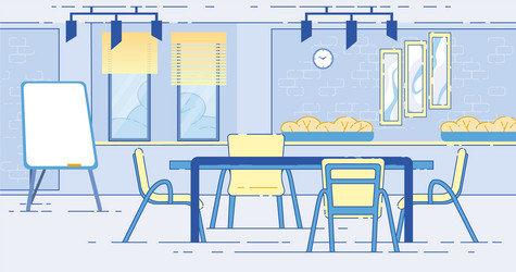 Cartoon conference hall room for meetings Vector Image