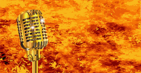 Microphone Burning Mic Vector Images (over 300)