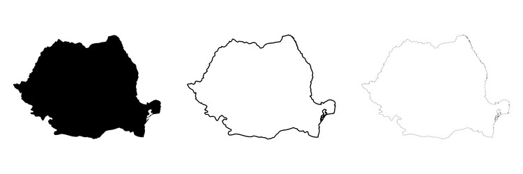 Romania Outline Map Vector Images (over 710)
