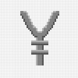 Pixel Art Yen Vector Images (26)