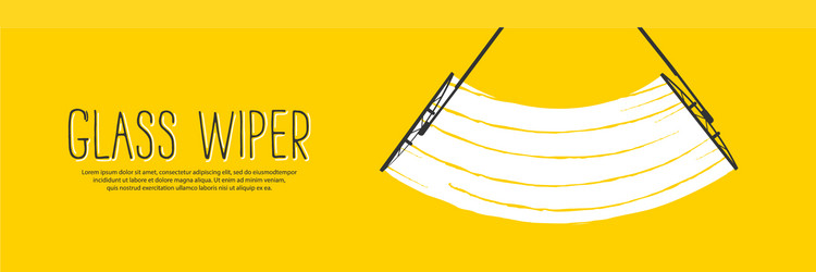 Windshield car wipers Royalty Free Vector Image