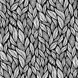 Abstract seamless pattern with floral motifs Vector Image