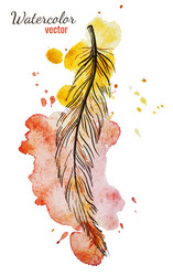 Nice feather Royalty Free Vector Image - VectorStock