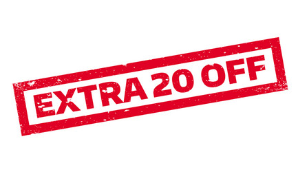 Extra 20 off rubber stamp Royalty Free Vector Image