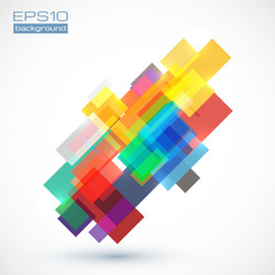 Abstract colorful squares Royalty Free Vector Image