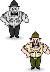 Army Sergeant Cartoon