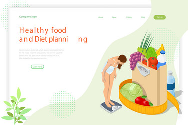 Healthy eating balanced diet Royalty Free Vector Image