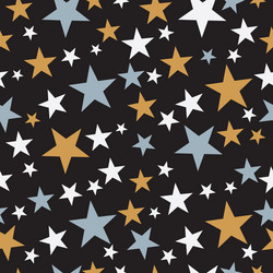 Seamless christmas star wrapping paper pattern Vector Image