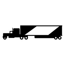 Side big truck cut out high quality Royalty Free Vector
