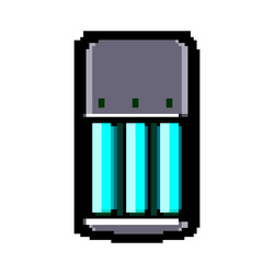 Empty battery energy game pixel art Royalty Free Vector
