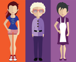 Female Avatar Full Body Vector Images (over 370)