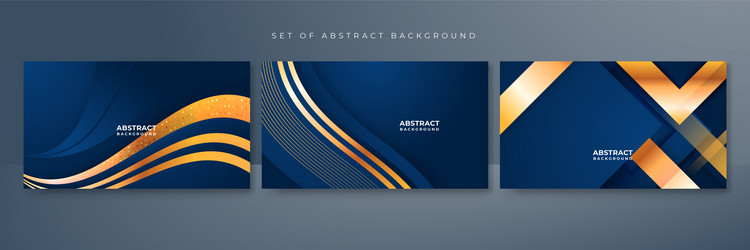 Abstract luxury blue and gold background Vector Image