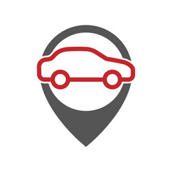 Gear and wranch map location navigation logo Vector Image