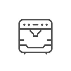 Centrifuge machine icon lab equipment line Vector Image