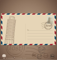 Vintage postcard designs Royalty Free Vector Image