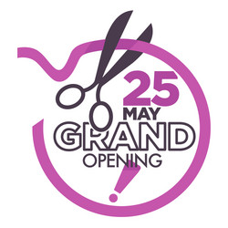 Grand opening isolated icon balloons start Vector Image