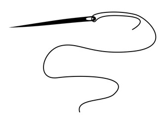 Needle and Thread Silhouette Vector Images (over 6,800)