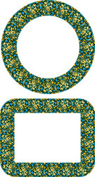 Decorative frame for photo or text spring flowers Vector Image