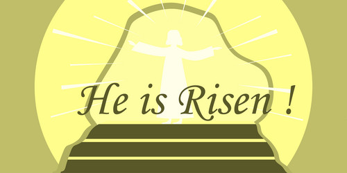 Easter cave poster sketch background Royalty Free Vector