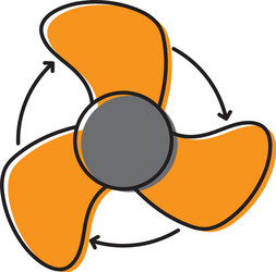 Fan rotation direction icon symbol isolated Vector Image