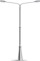 Street light lamp post isolated Royalty Free Vector Image