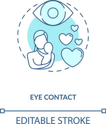 Recognizing faces concept icon Royalty Free Vector Image