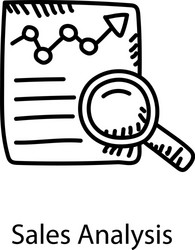 Sales analysis Royalty Free Vector Image - VectorStock