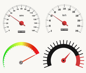 Black speedometer Royalty Free Vector Image - VectorStock