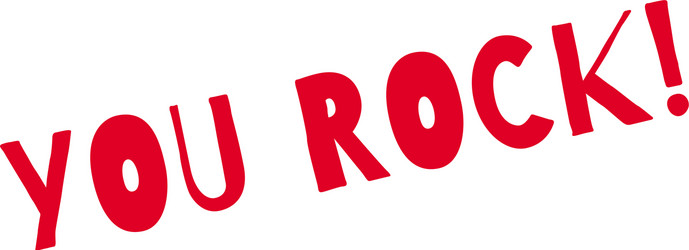 You rock rubber stamp Royalty Free Vector Image You rock rubber stamp Royalty Free Vector Image